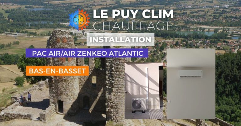 Installation de deux PAC Air/Air Dojo Atlantic à Saint-Just-Malmont